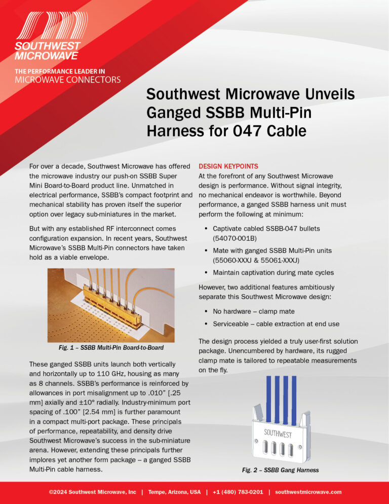 Microwave Products Division - Southwest Microwave